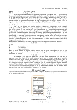 SMS Encryption Using One-Time Pad Cipher | PDF
