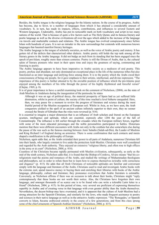 The Influence of the Arabic Language: The Muwashshah of Ibn Sahl Al ...