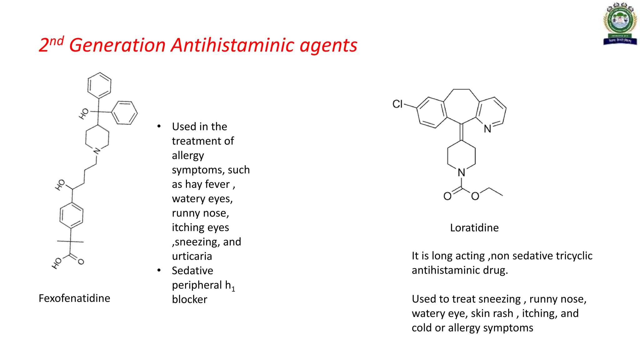 H1 and H2 antagonist Medicinal Chemistry.pptx