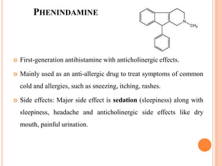 Anti-histaminic Drugs or H1- Antagonists | PDF