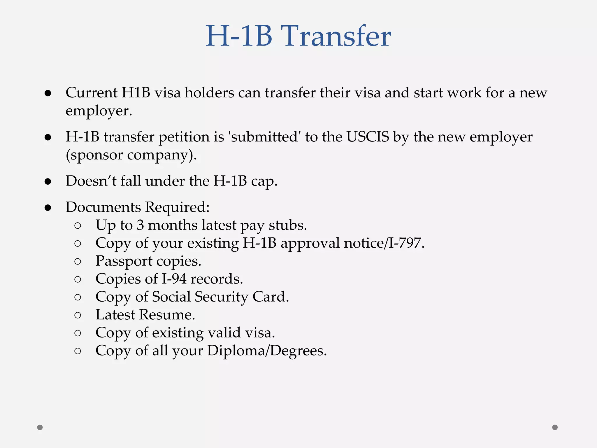 A Guide to the H1B Visa | PPTX