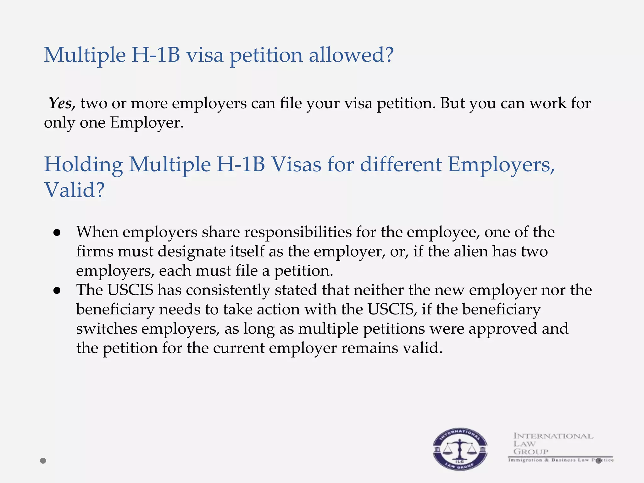 A Guide to the H1B Visa | PPTX