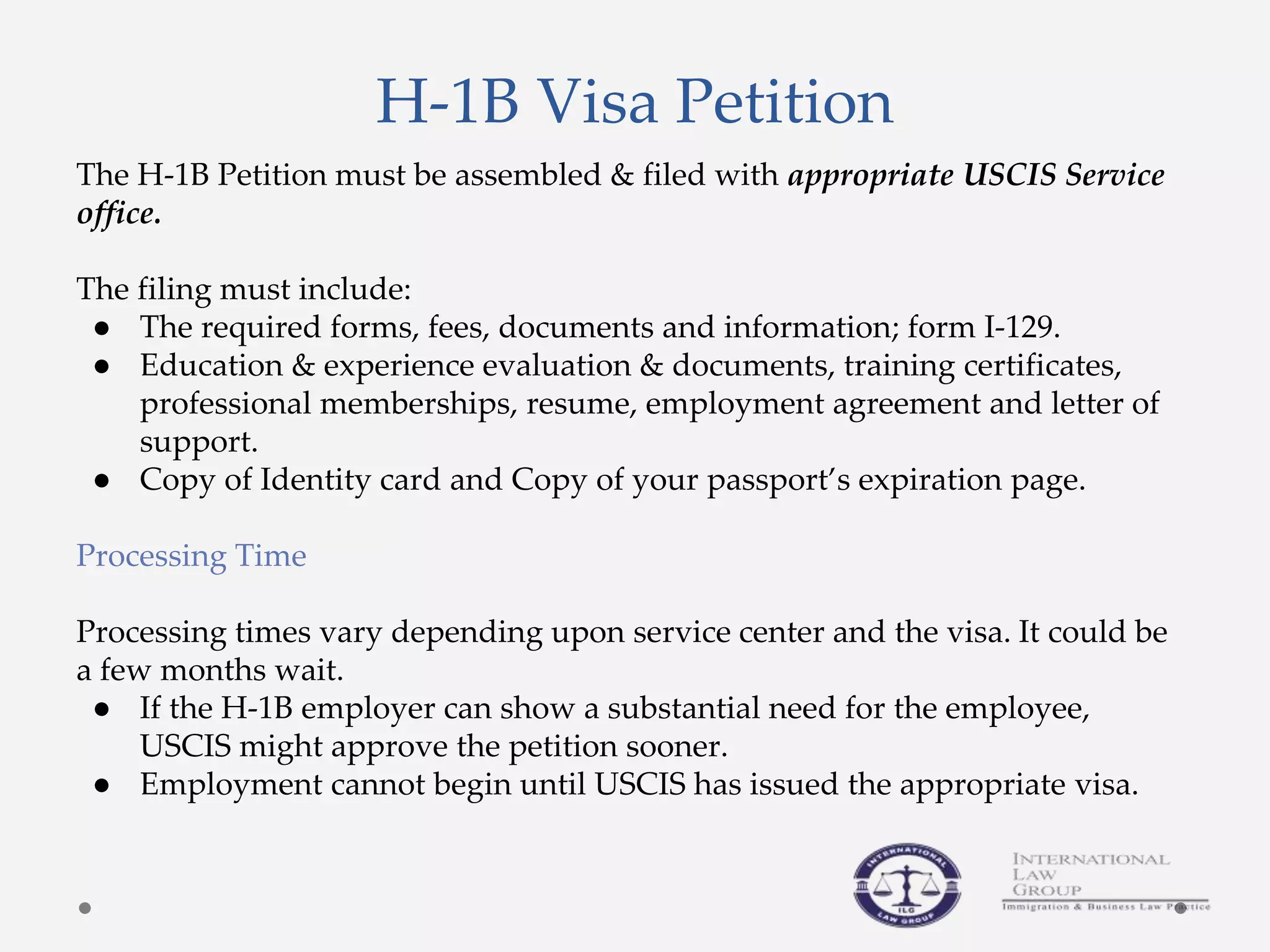 A Guide to the H1B Visa | PPTX