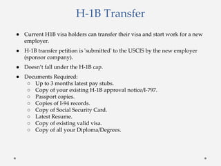 A Guide to the H1B Visa | PPTX