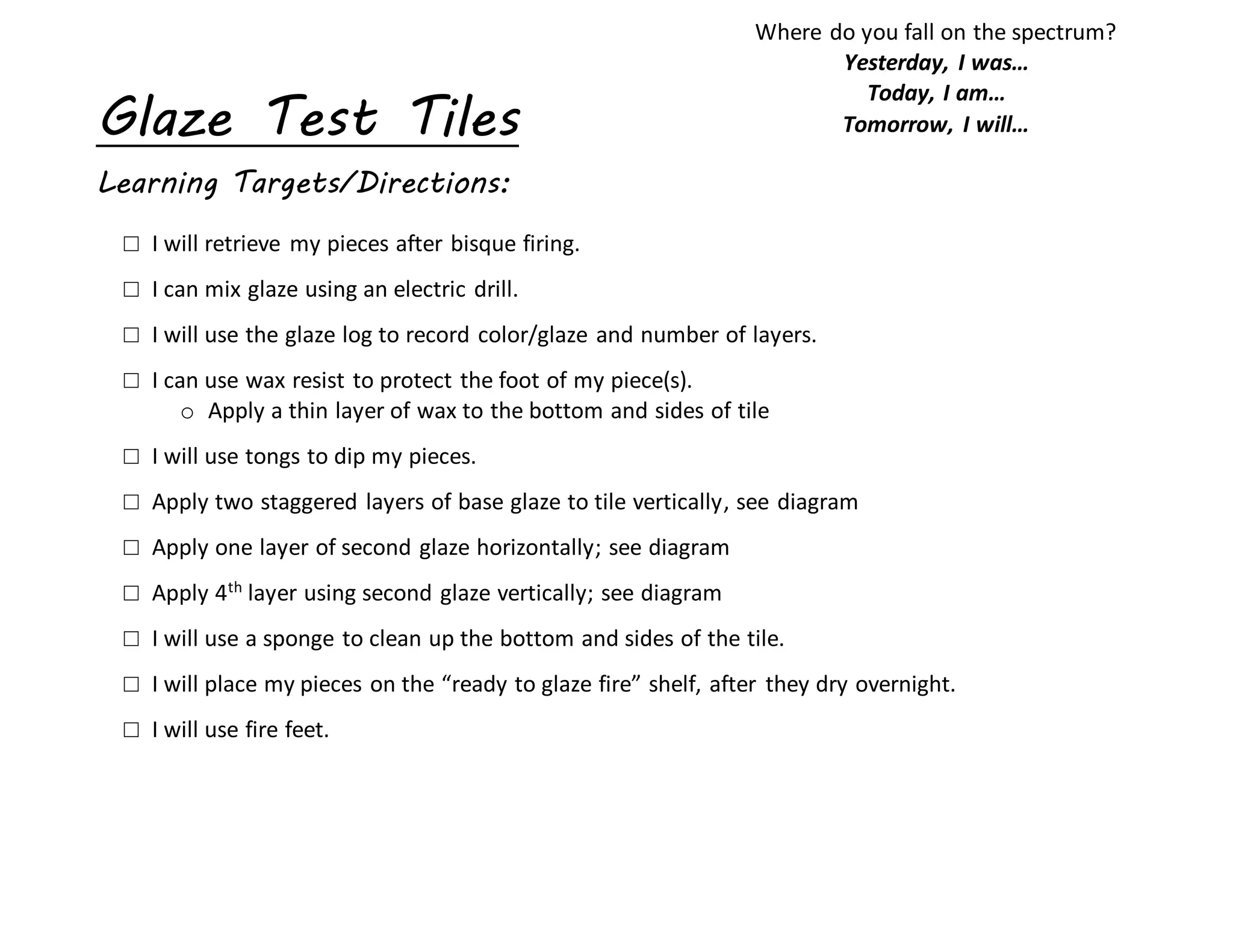 Lt glaze sample application | DOCX