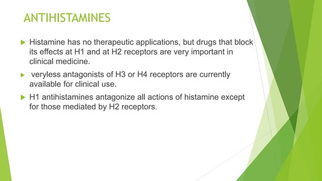 H1 & h2 receptor blockers | PPTX | Allergies | Diseases and Conditions
