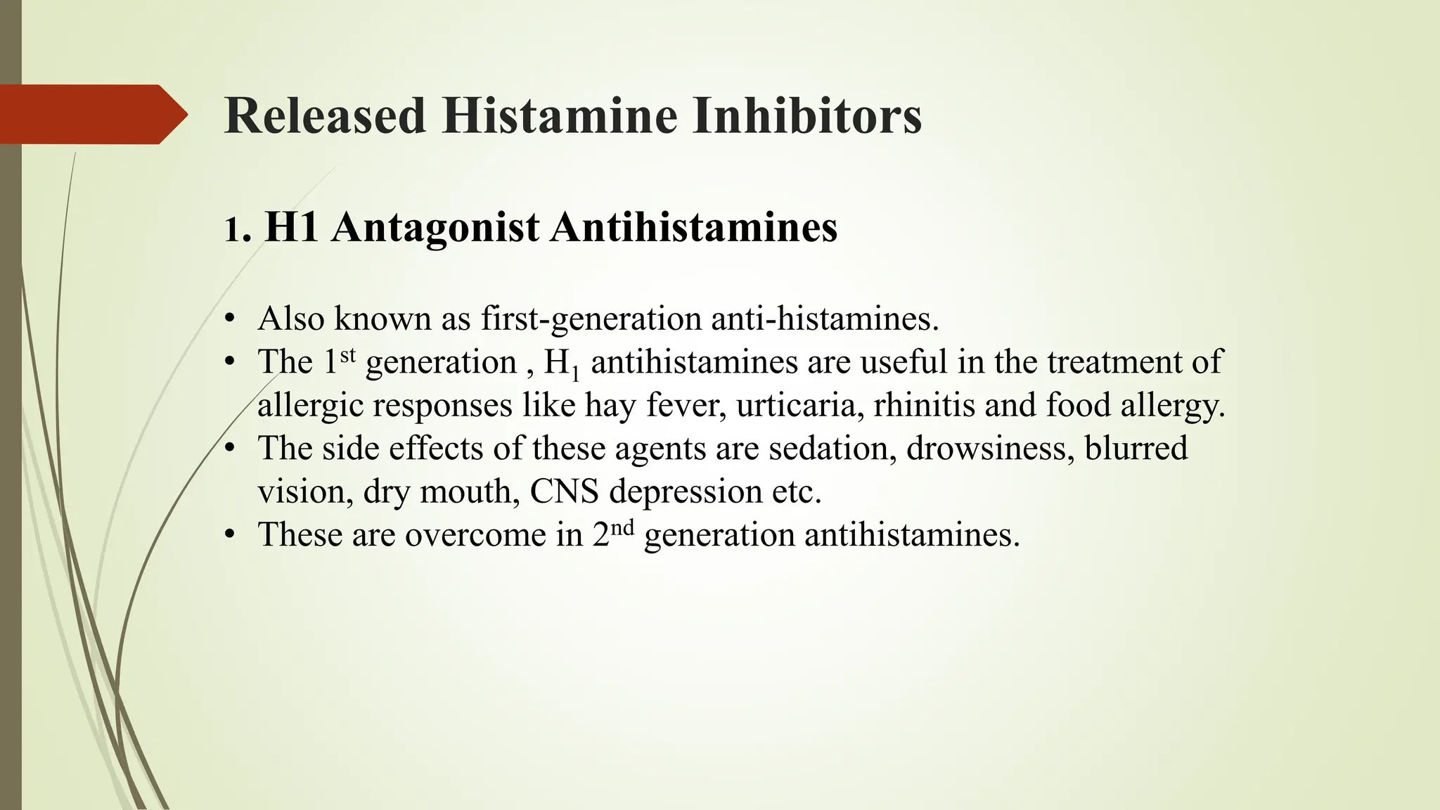 Advanced Medicinal Chemistry: H1&H2 antagonists | PPTX