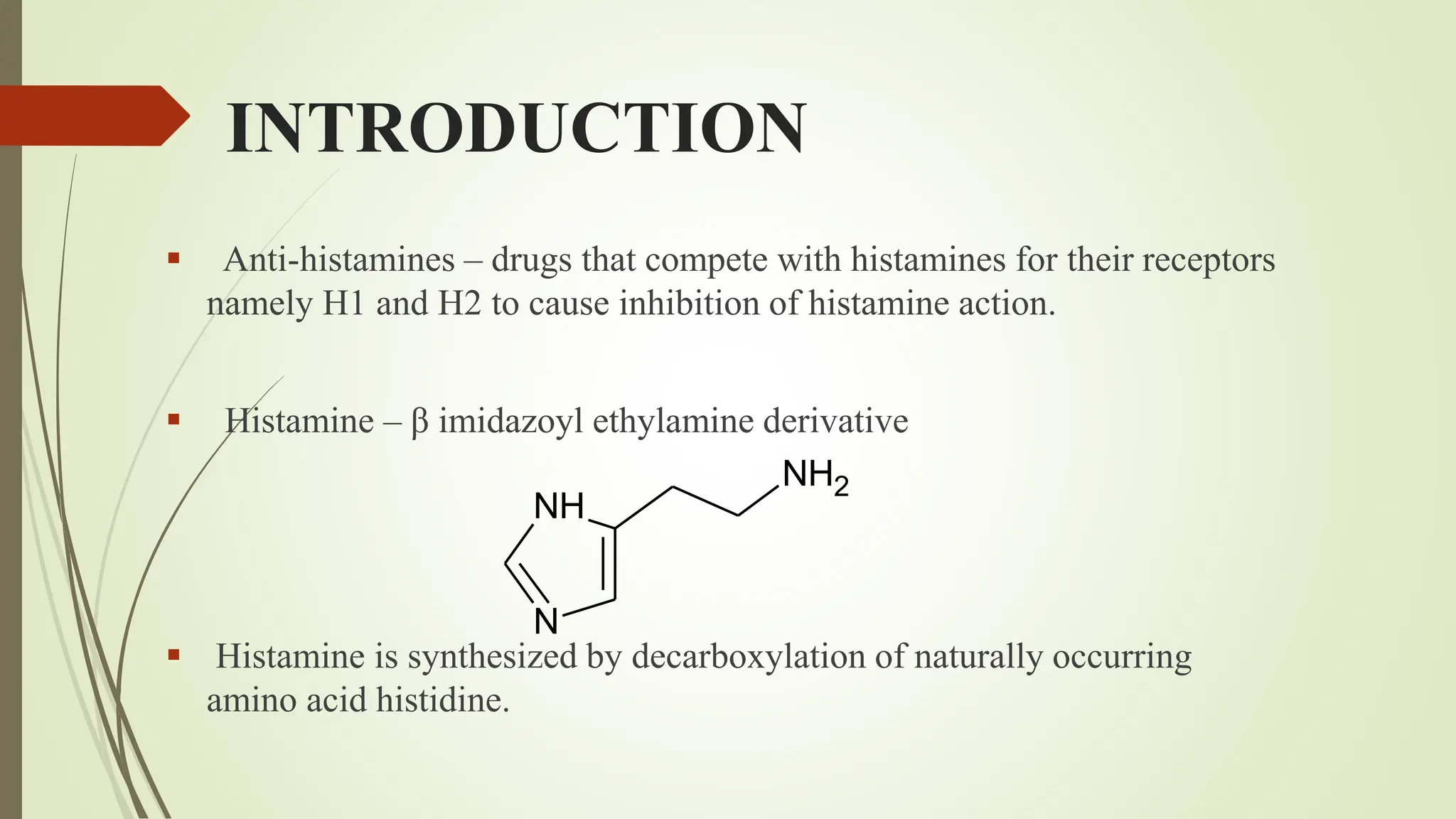 Advanced Medicinal Chemistry: H1&H2 antagonists | PPTX