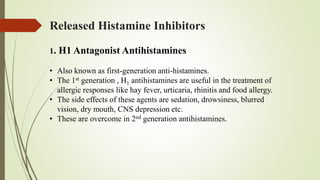 Advanced Medicinal Chemistry: H1&H2 antagonists | PPTX