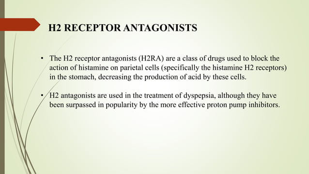 Advanced Medicinal Chemistry: H1&H2 antagonists | PPTX