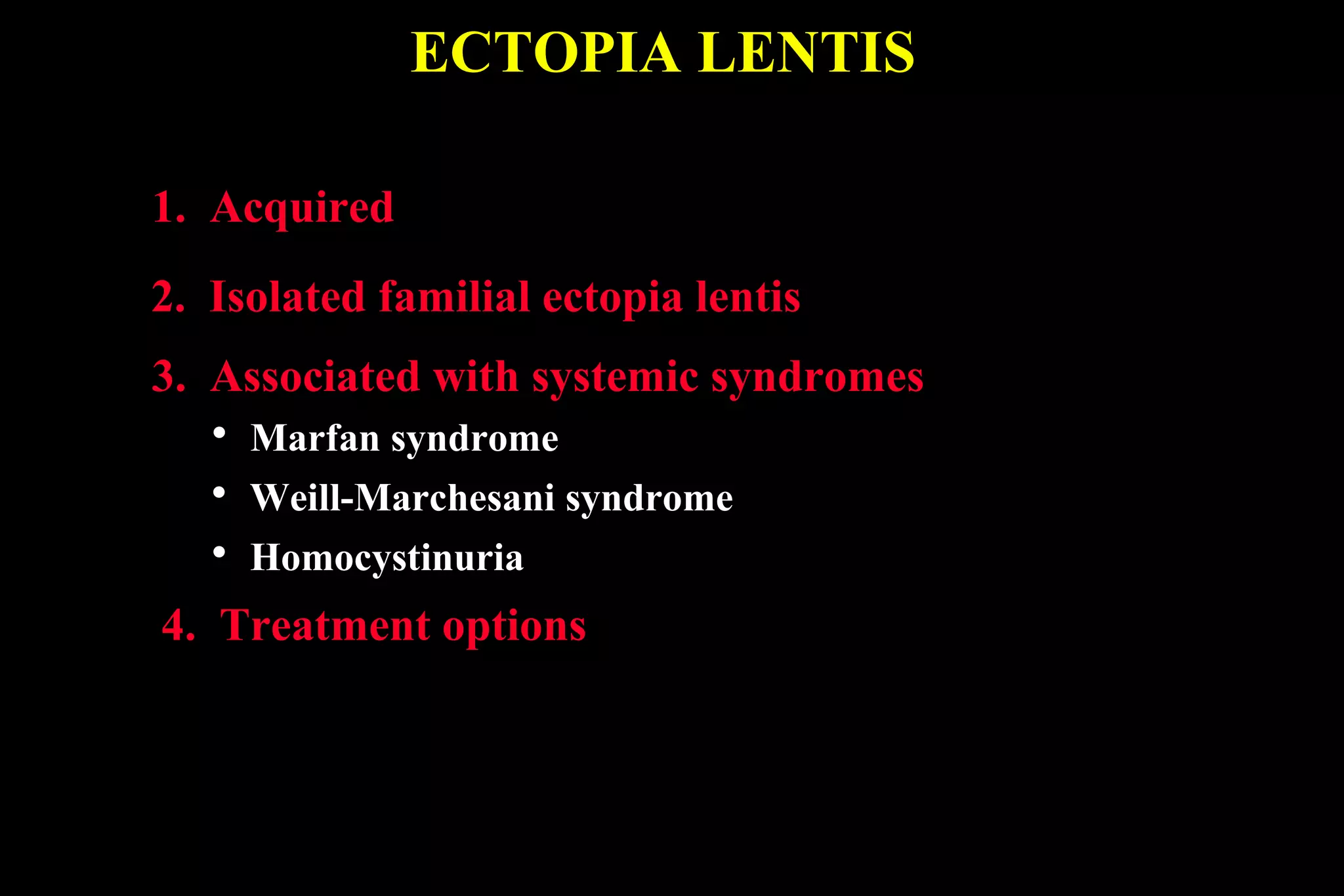 26 ectopia lentis | PPT