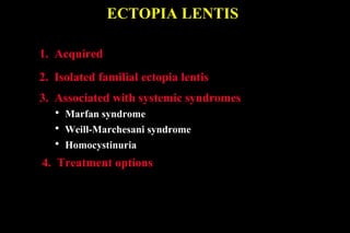 26 ectopia lentis | PPT