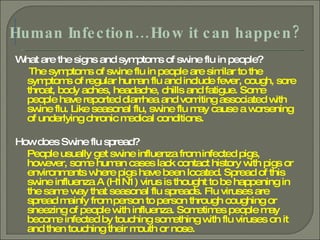 H 1 N 1 - Swine Flu Awareness | PPT