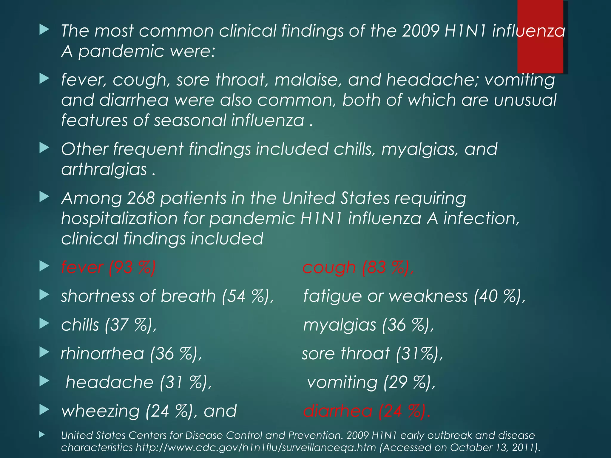 H1 N1 influenza (swine flu) | PPT