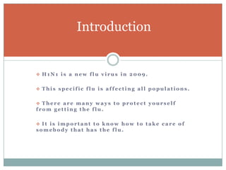 H1N1 Virus Powerpoint For Edu280 Tech. | PPTX
