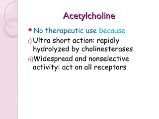 4.cholinergic and anticholinergics | PPT
