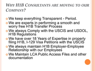 H1b Visa Transfer Process | PPTX