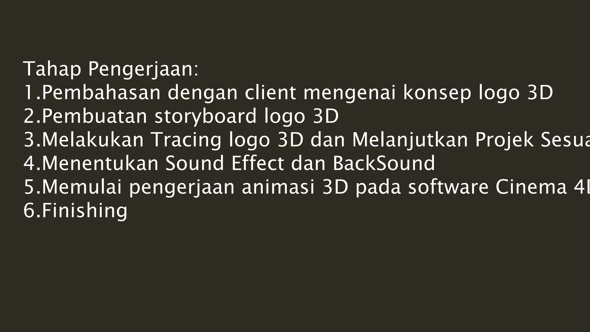 Progress Project Animasi 3D Hari-2 | PPT