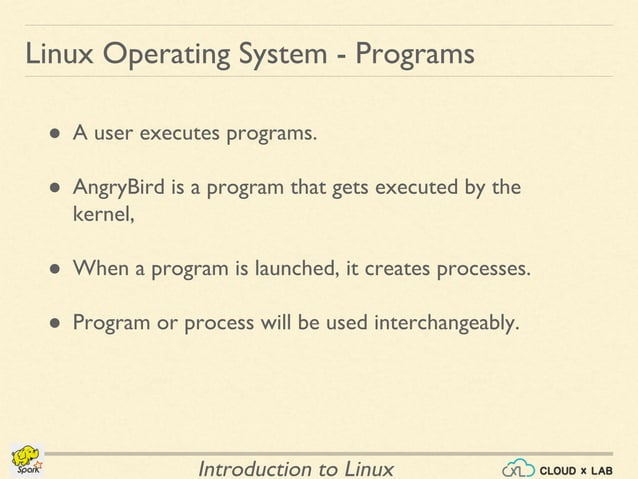 Introduction to Linux | Big Data Hadoop Spark Tutorial | CloudxLab | PPT