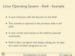 Introduction to Linux | Big Data Hadoop Spark Tutorial | CloudxLab | PPT