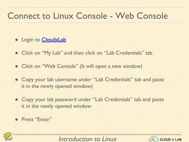 Introduction To Linux Big Data Hadoop Spark Tutorial Cloudxlab Ppt