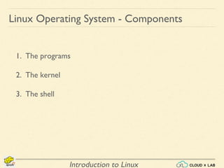 Introduction to Linux | Big Data Hadoop Spark Tutorial | CloudxLab | PPT