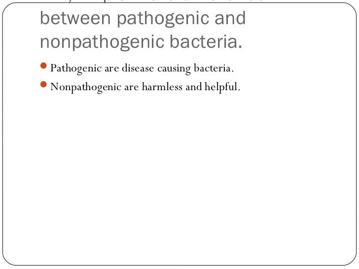 Non Pathogenic Meaning