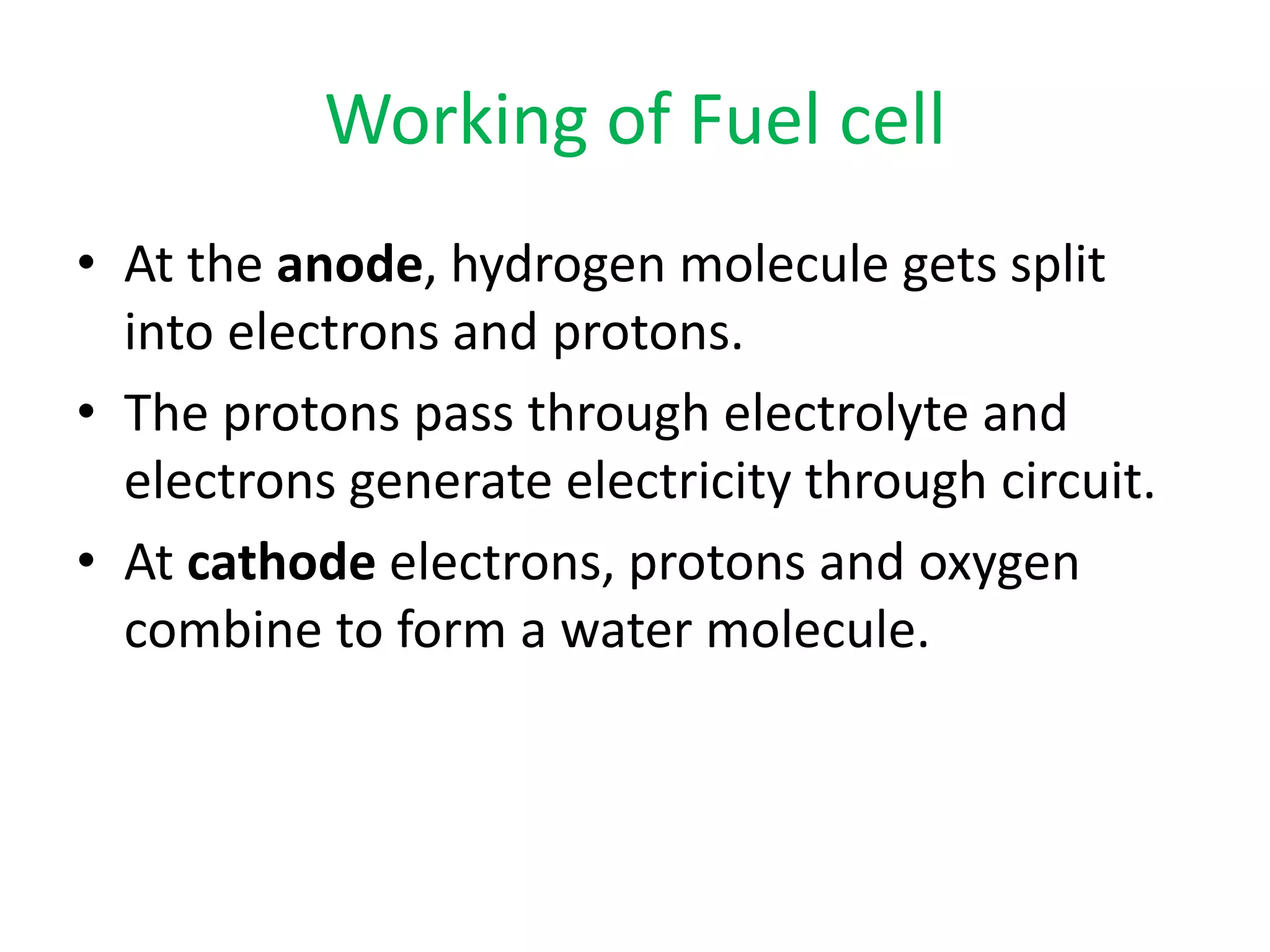 Hydrogen- Oxygen fuel cell fuel cell | PPTX