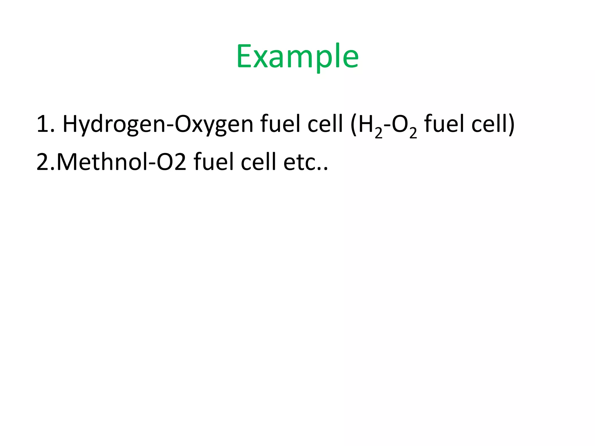 Hydrogen- Oxygen fuel cell fuel cell | PPTX