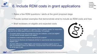 Results of the Horizon 2020 DMP template survey | PPT