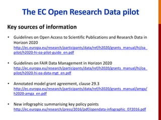 H2020 Open Data Pilot | PPTX