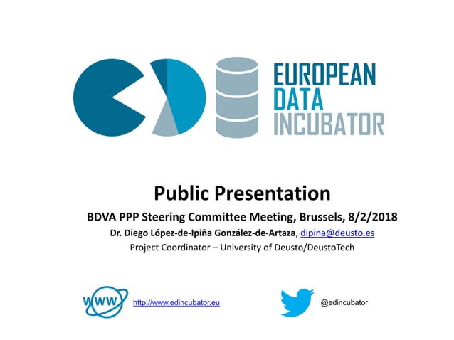EDI project presentation at BDVA PPP 3rd Steering Committee Meeting | PPT