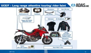 ADAS&ME Presentation - H2020 ERTRAC | PPTX | Motorcycles | Automotive