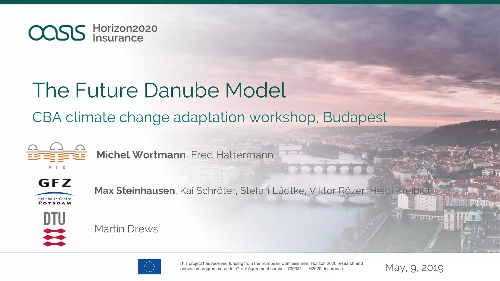 The Future Danube Model - CBA climate change adaptation workshop, Budapest | PPT
