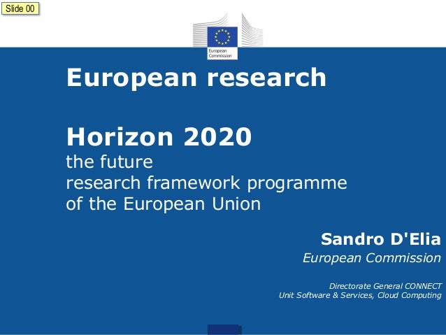 European research - Horizon 2020 (with a focus on services)