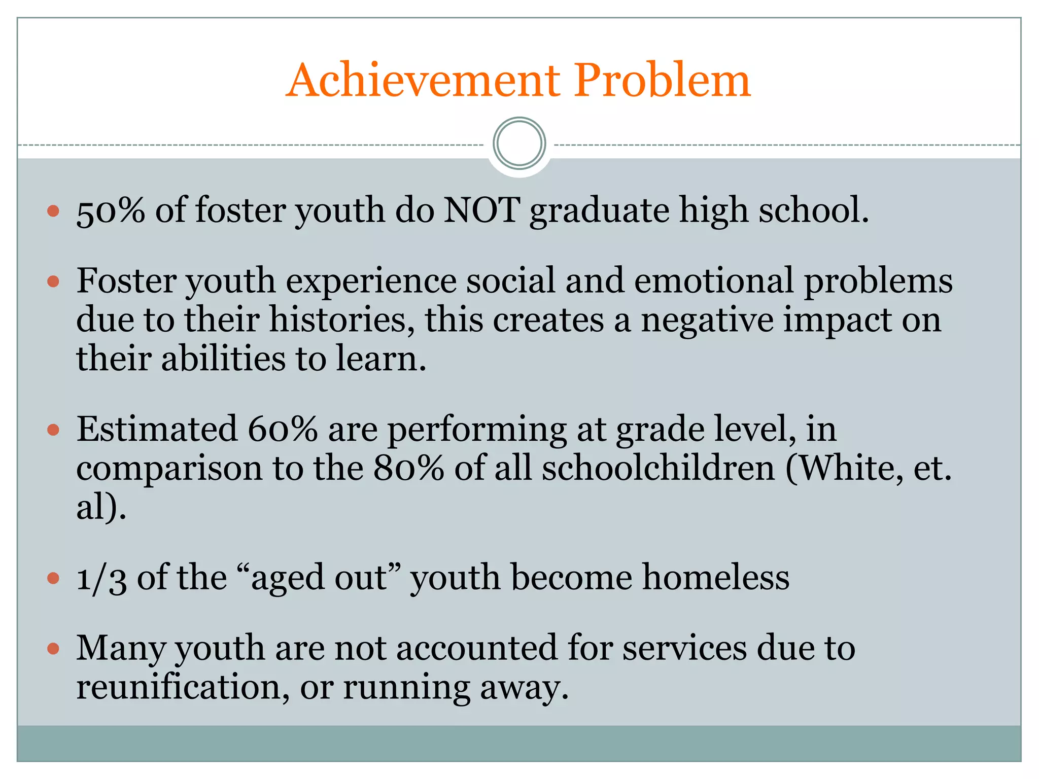 Achievement Gap within Foster Youth | PPT