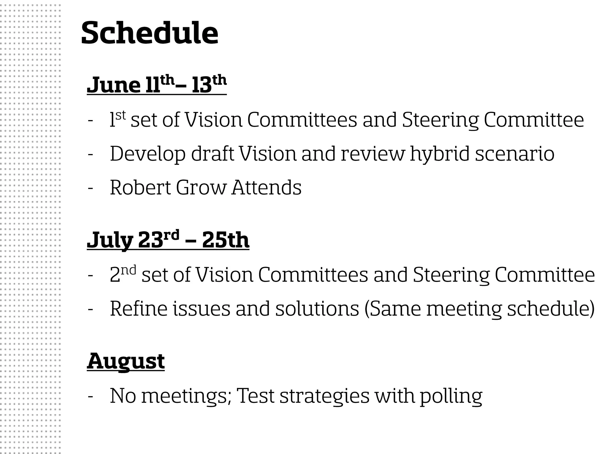 Steering Committee-Apr2014- Vision Committee Structure | PDF