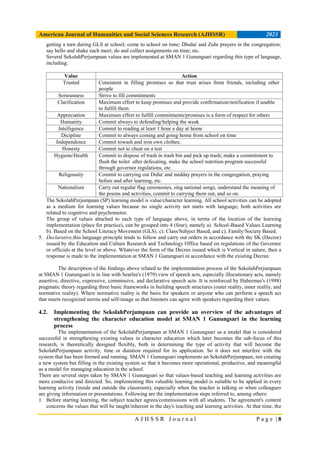 SEKOLAH PERJUMPAAN IMPLEMENTATION AS A MODEL OF STRENGTHENING CHARACTER ...