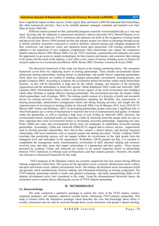 Exploring Factors Affecting the Success of TVET-Industry Partnership: A ...