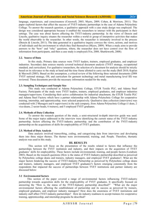 Exploring Factors Affecting the Success of TVET-Industry Partnership: A ...