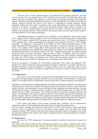 Exploring Factors Affecting the Success of TVET-Industry Partnership: A ...