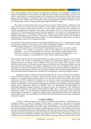 Exploring Factors Affecting the Success of TVET-Industry Partnership: A ...