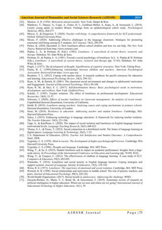 The Impacts of Loneliness on Students and Teachers in English Language ...