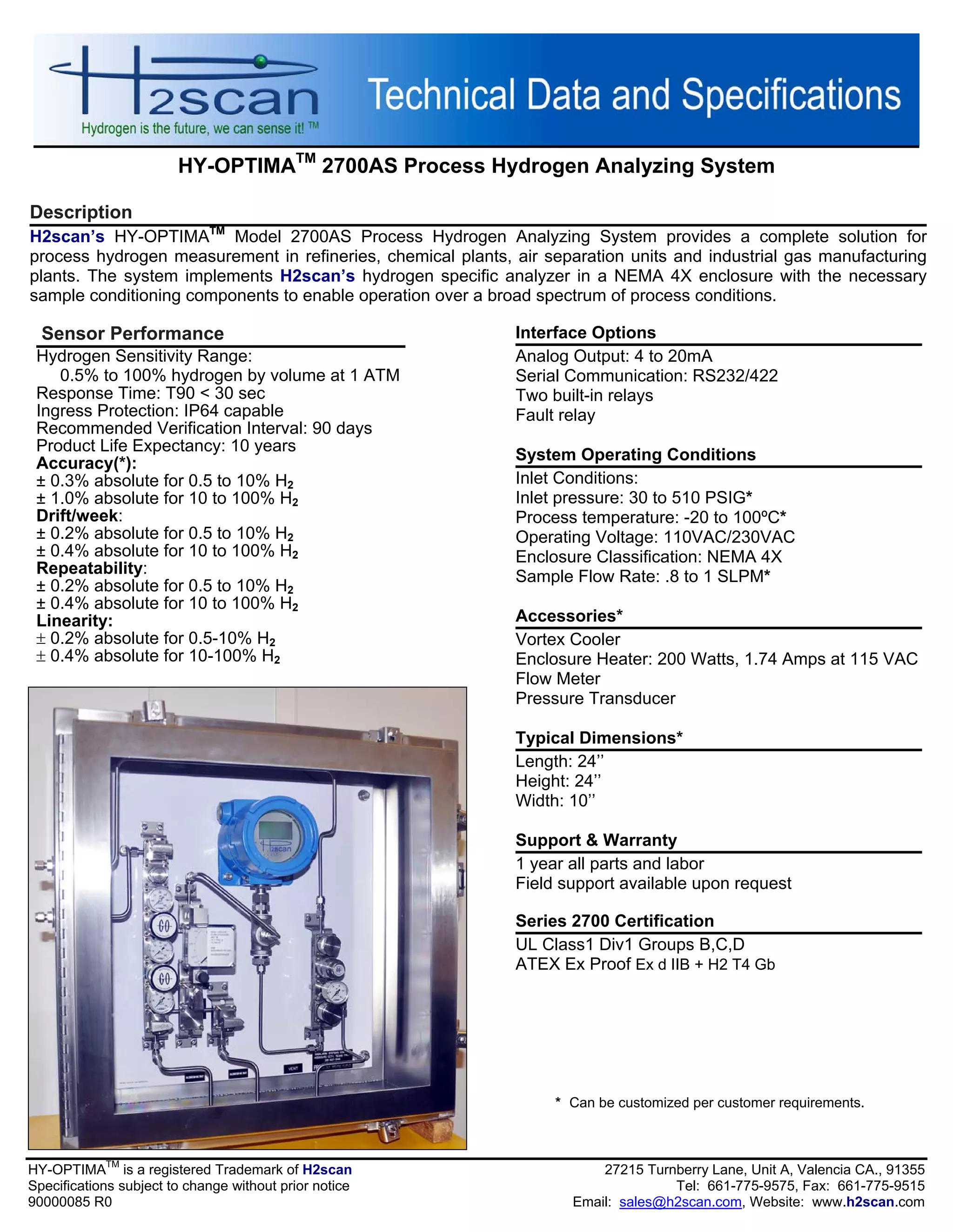 H2700as solid state sensor | PDF