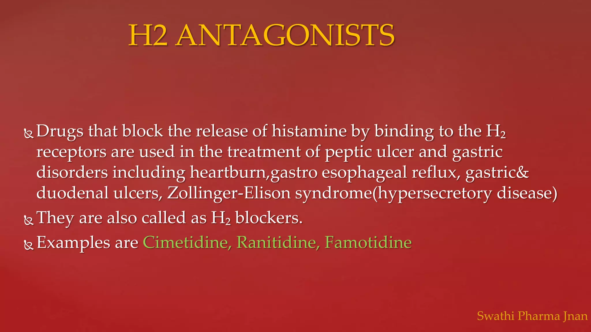 H2 antagonists||H2 Blockers | PPTX