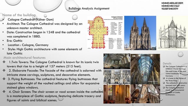research about one building analysis gothic church | PDF