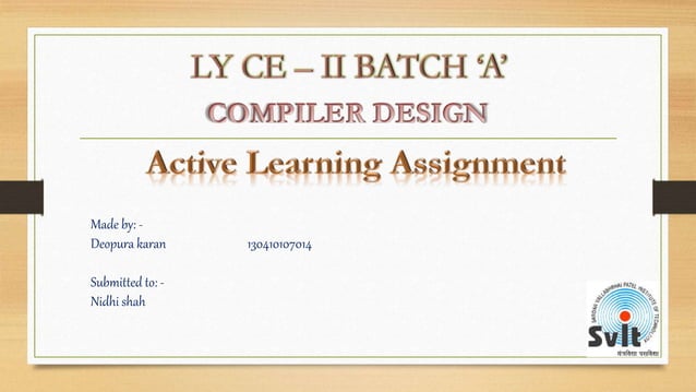 Phases of compiler | PPTX