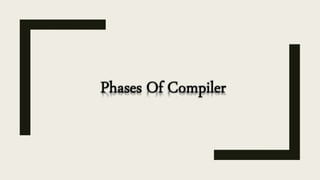 Phases of compiler | PPTX