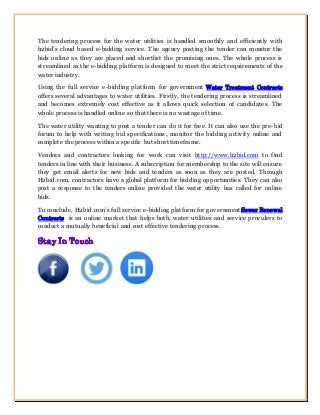 H2bid is a full service e bidding platform for government contracts bids