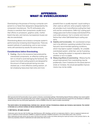 Dell H2C™ Technology: Hybrid Cooling for Overclocked CPUs | PDF